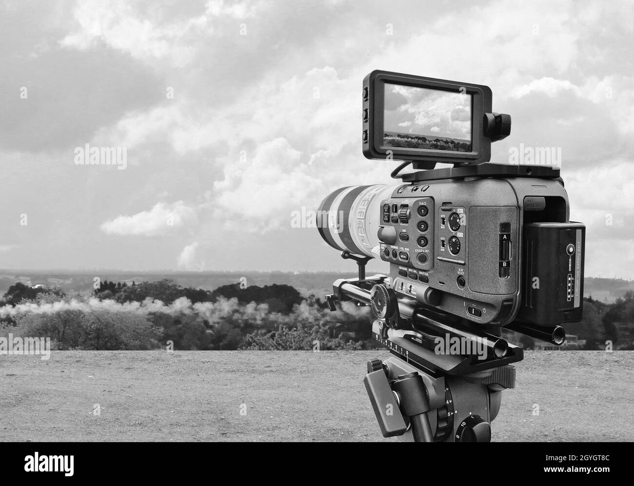Hd video camera Black and White Stock Photos & Images - Alamy