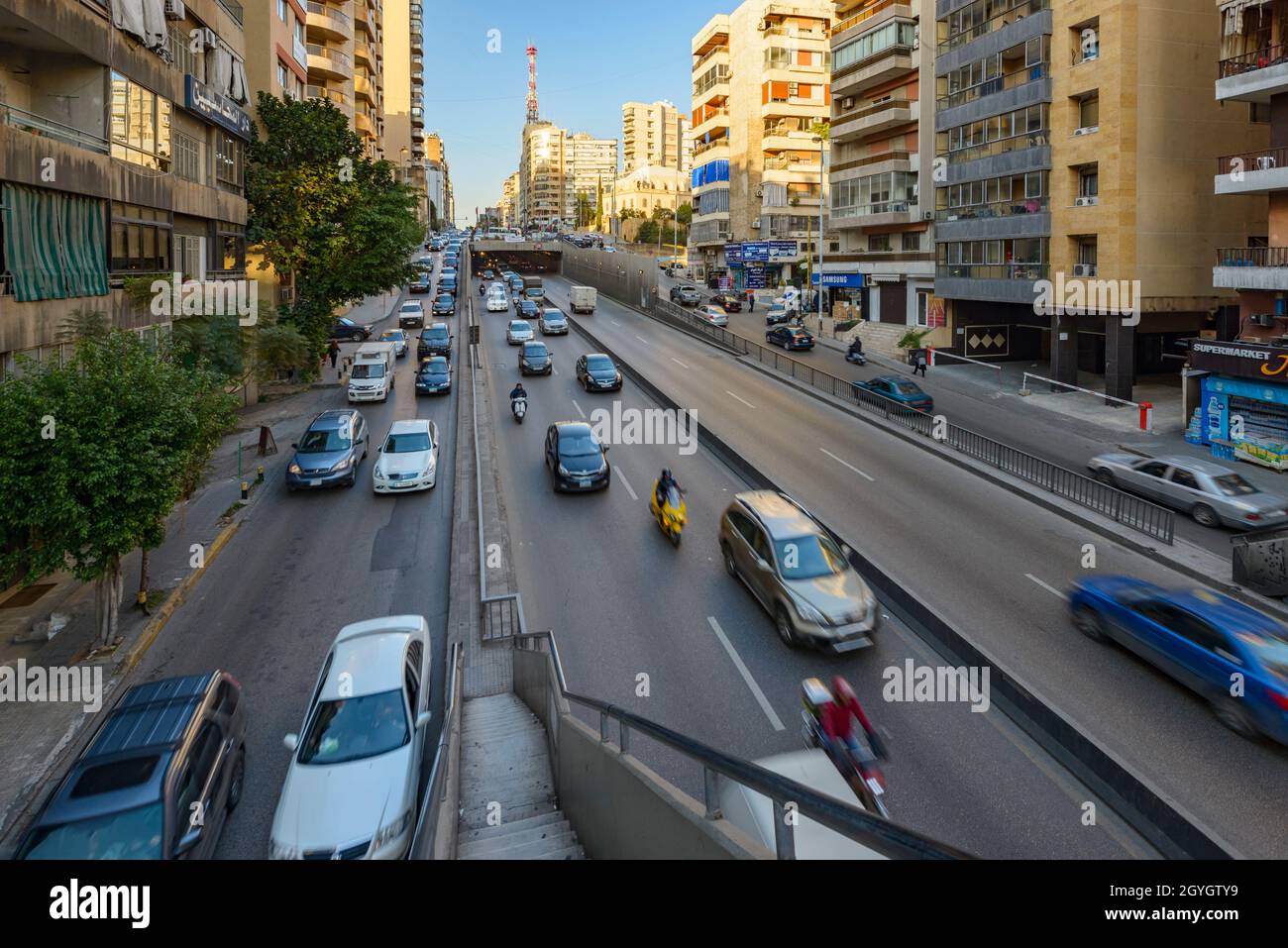 LEBANON, BEIRUT, MOUSSAITB?, SALIM SALAM STREET, 51M URBAN HIGHWAY ...