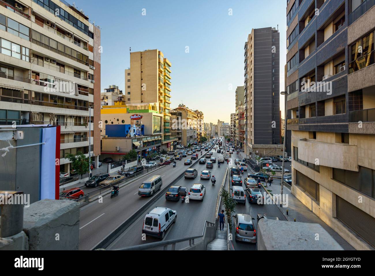 LEBANON, BEIRUT, MOUSSAITB?, SALIM SALAM STREET, 51M URBAN HIGHWAY ...