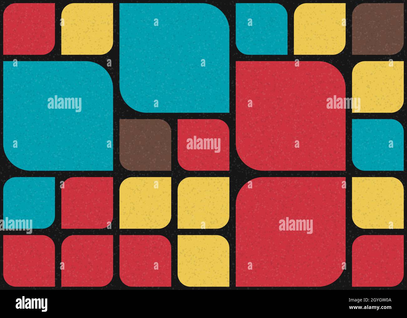 Abstract Geometrical generative computational art illustration Stock ...