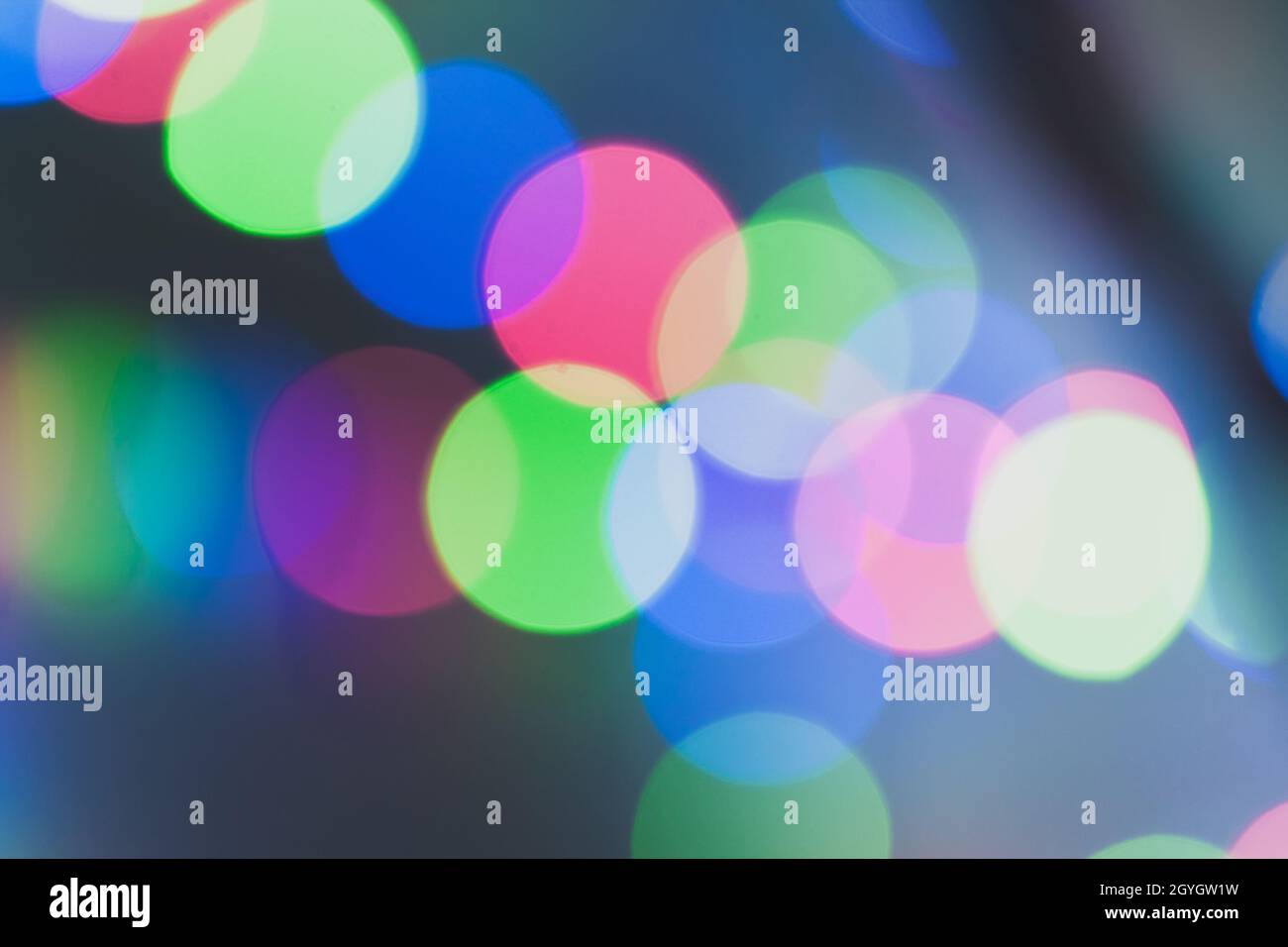 Colorful blurred lights, natural optical bokeh effect. Abstract ...