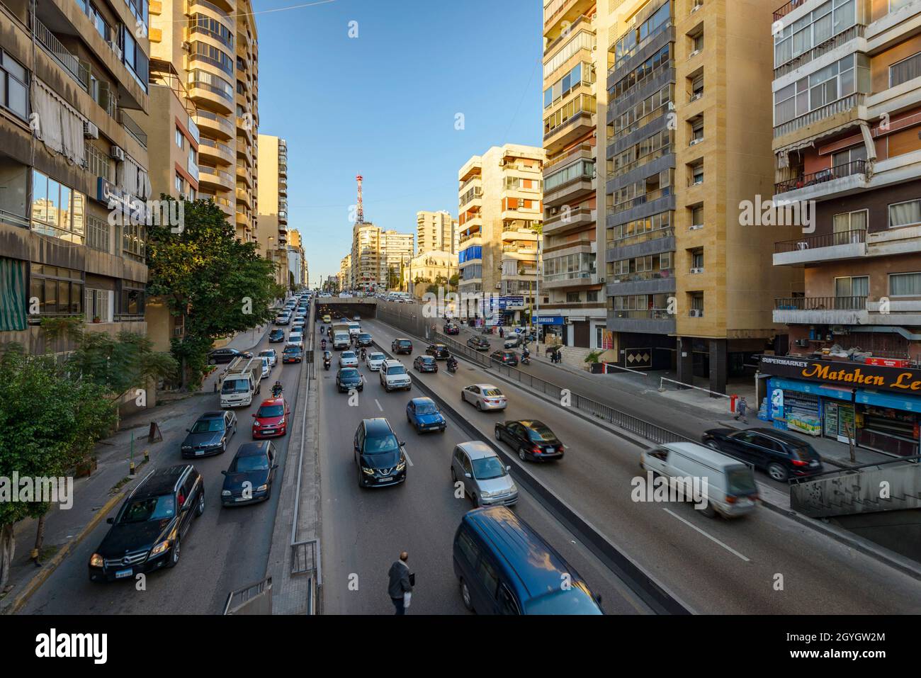 LEBANON, BEIRUT, MOUSSAITB?, SALIM SALAM STREET, 51M URBAN HIGHWAY ...
