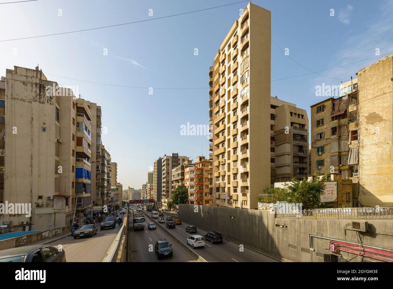 LEBANON, BEIRUT, MOUSSAITB?, SALIM SALAM STREET, 51M URBAN HIGHWAY ...