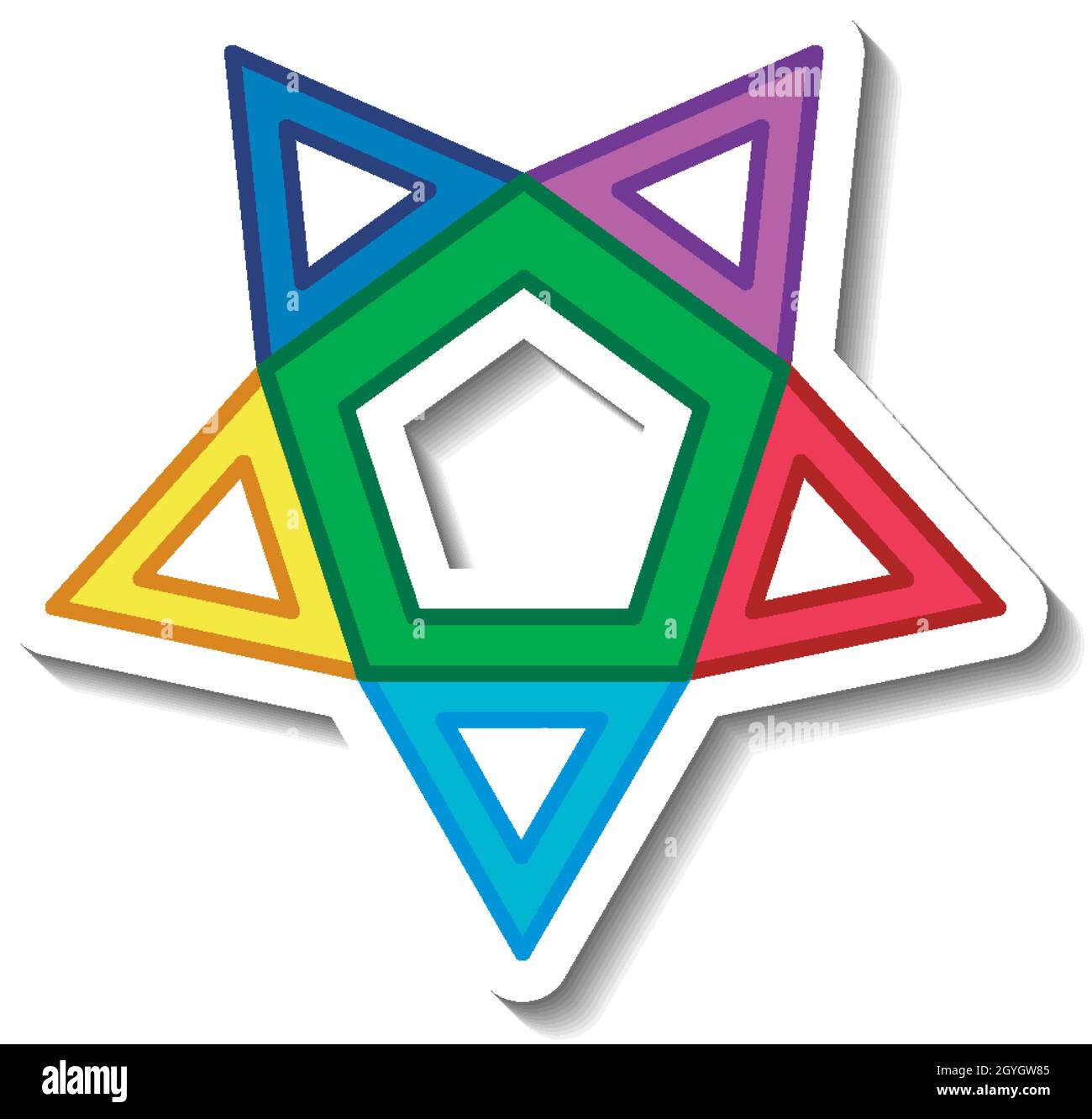 Star polygon geometric shape illustration Stock Vector Image & Art - Alamy