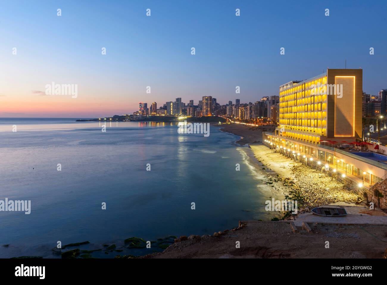 Lebanon Beach Night