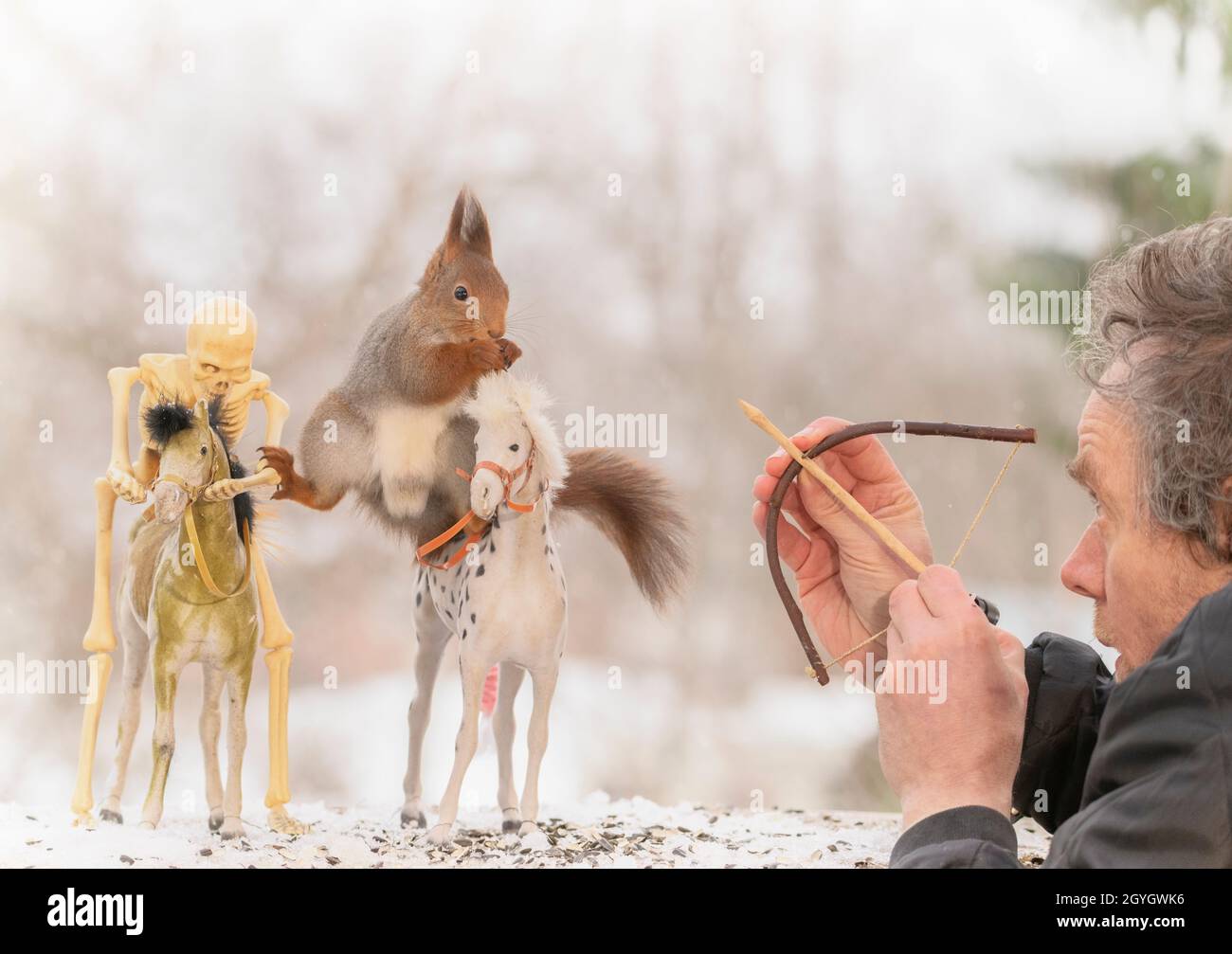 Squirrel Shooting Arrow