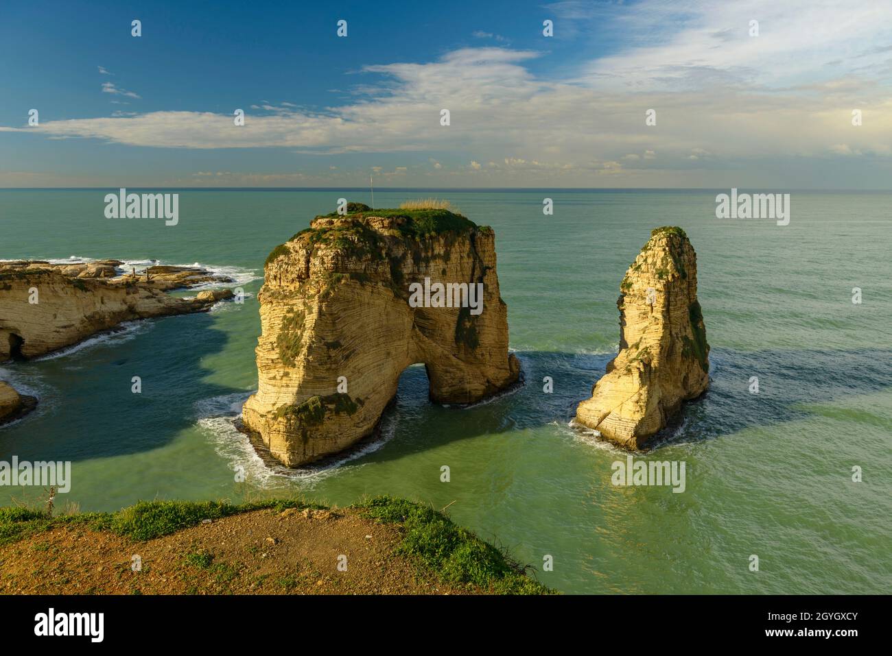 LEBANON, BEIRUT, RAS BEYROUTH, PIGEON CAVE (RAOUCHE Stock Photo - Alamy