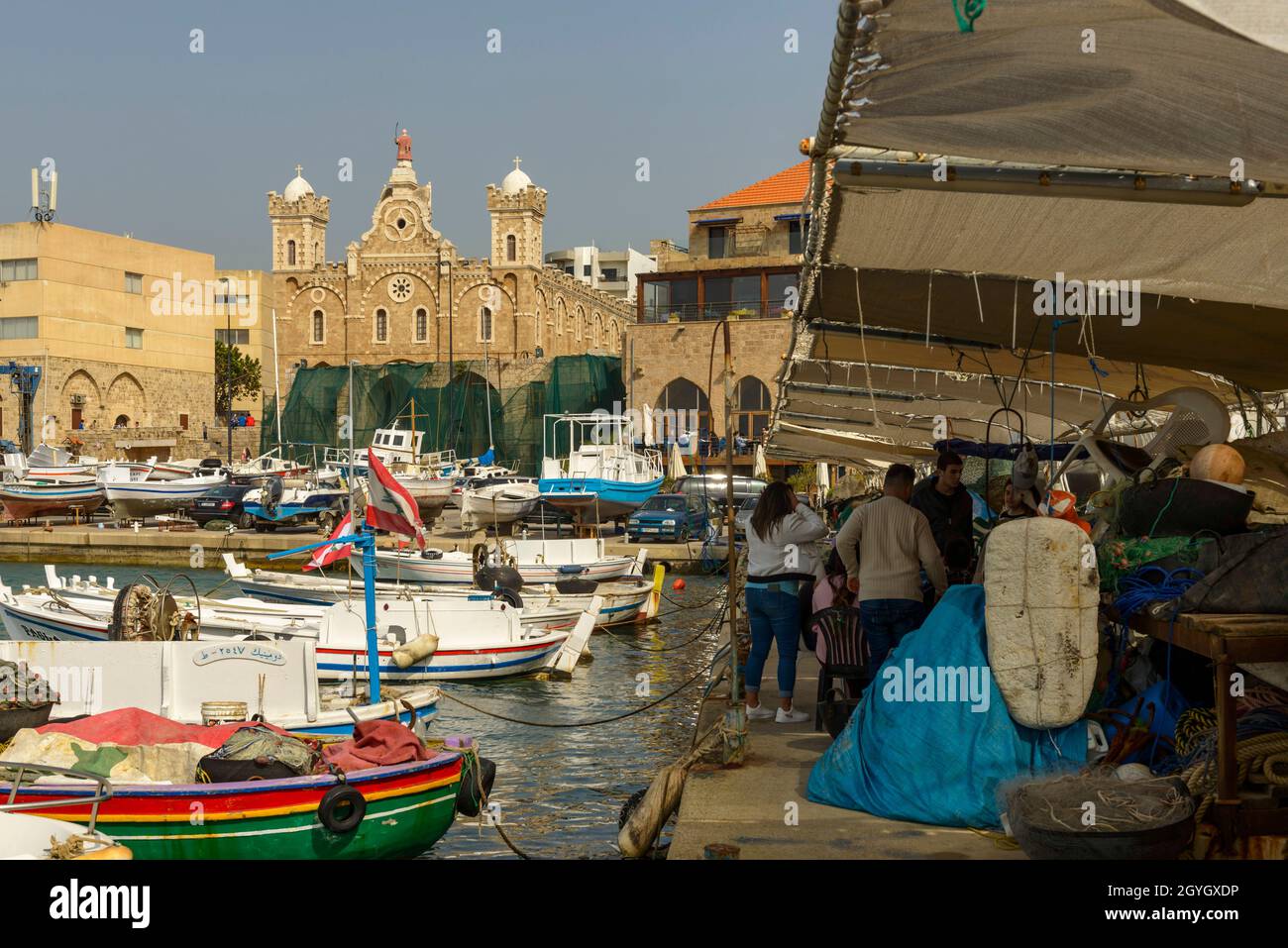 LEBANON, NORTH LEBANON, BATROUN, PORT OF BATROUN Stock Photo - Alamy