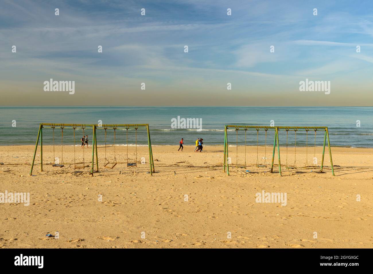 LEBANON, BEIRUT, MOUSSAITBE, UNESCO, RAMLEH AL BAYDA PUBLIC BEACH Stock ...