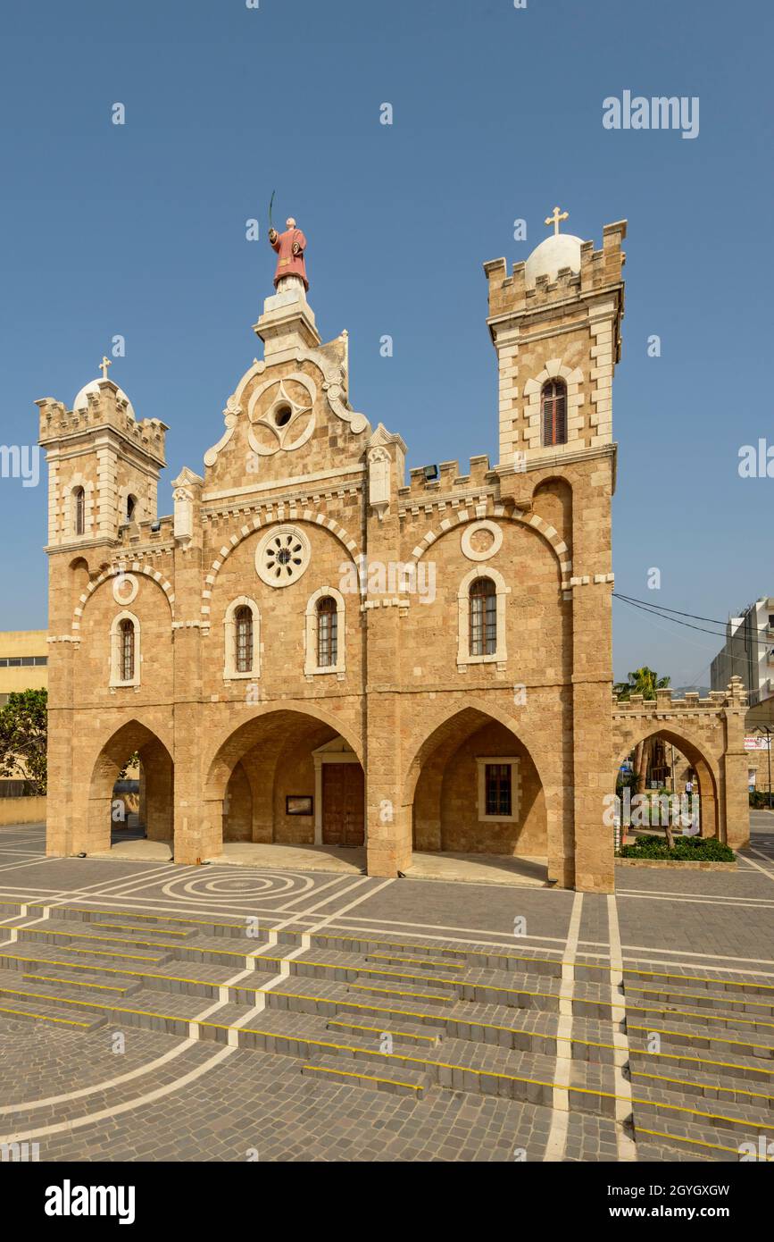 LEBANON, NORTH LEBANON, BATROUN, SAINT STEPHEN'S MARONITE CATHEDRAL ...