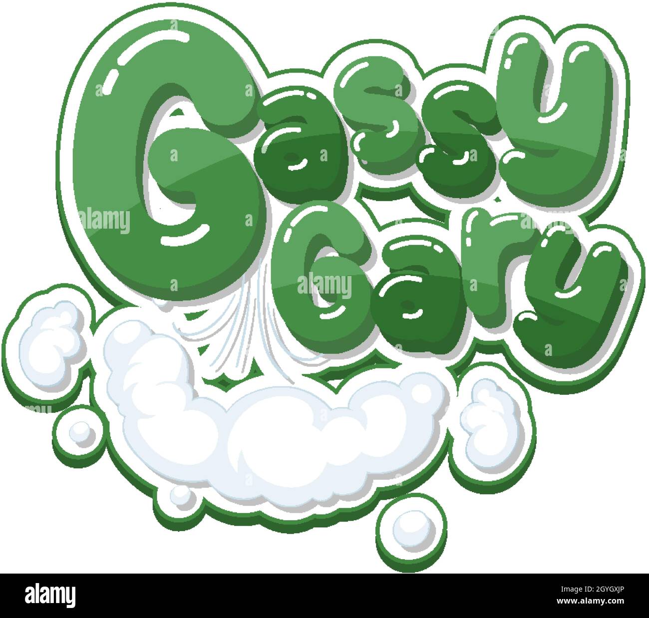 Gassy Gary Logo Text Design Illustration Stock Vector Image And Art Alamy