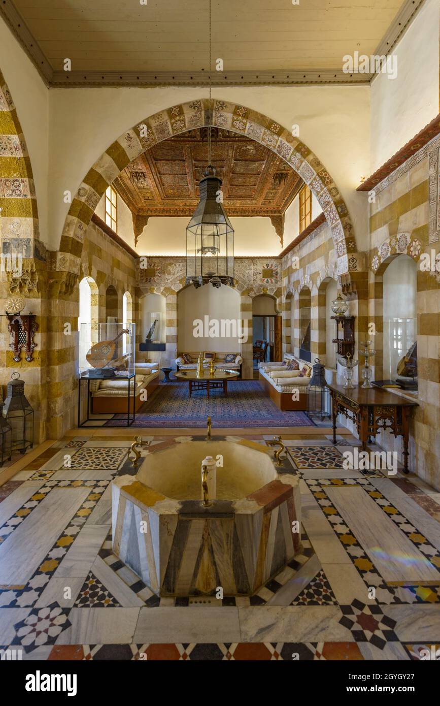 LEBANON, SOUTHERN LEBANON, SAIDA (SIDON), DEBBANE PALACE Stock Photo ...