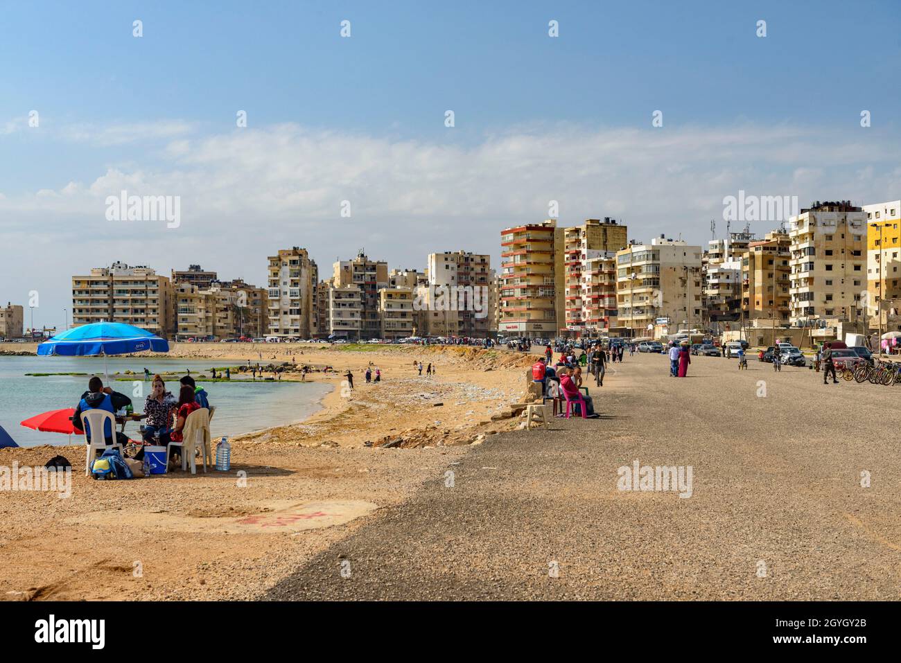 LEBANON, NORTH LEBANON, EL-MINA, CORNICHE AND COASTLINE OF EL-MINA Stock Photo - Alamy