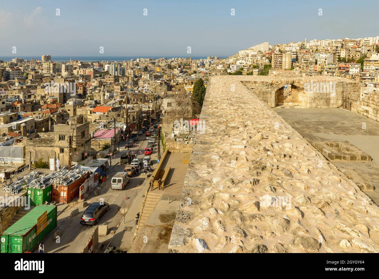 LEBANON, NORTH LEBANON, TRIPOLI, SAINT-GILLES CASTLE AND VIEW ON THE ...