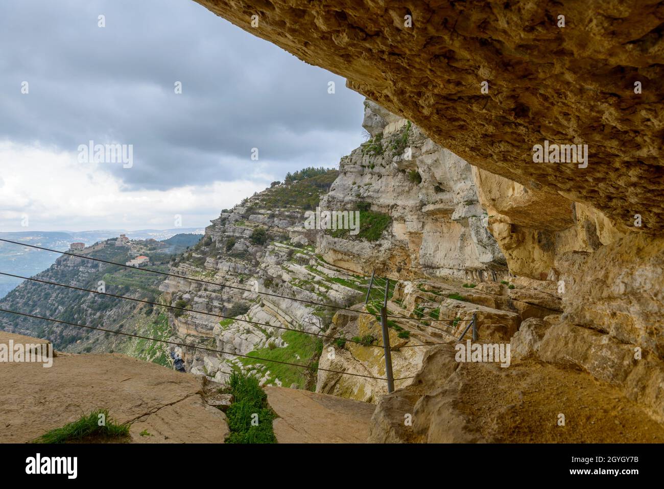 LEBANON, MOUNT LEBANON, NIHA, FORTRESS OF NIHA (OR CAVES OF TYRON) IN ...