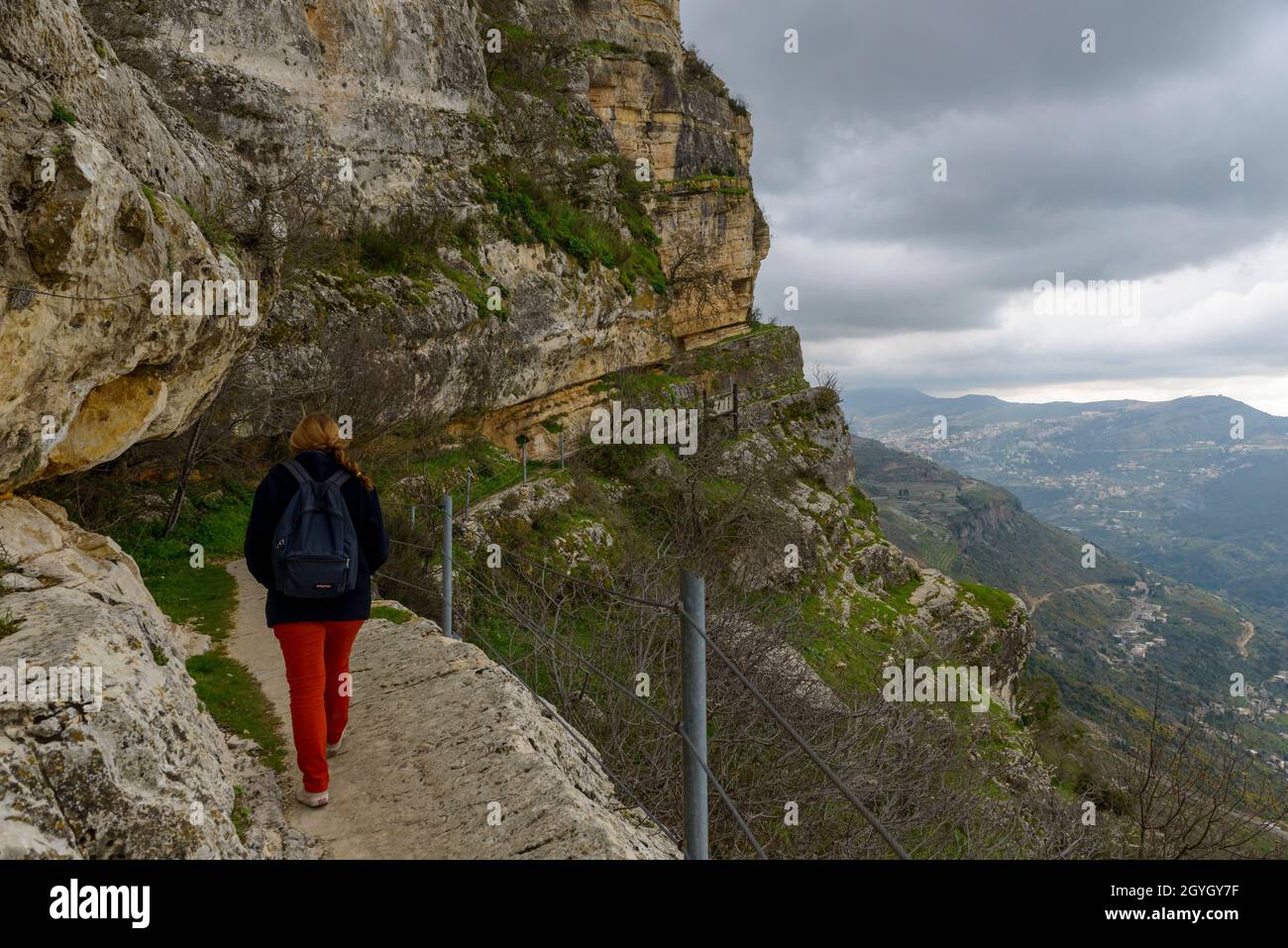 LEBANON, MOUNT LEBANON, NIHA, FORTRESS OF NIHA (OR CAVES OF TYRON) IN ...