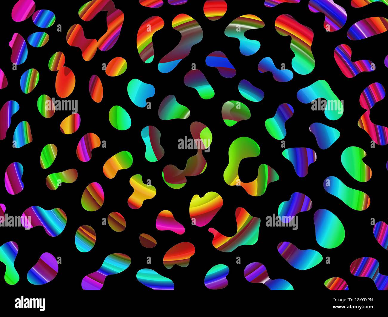 Abstract background with leopard skin,rainbow colors design Stock Photo ...