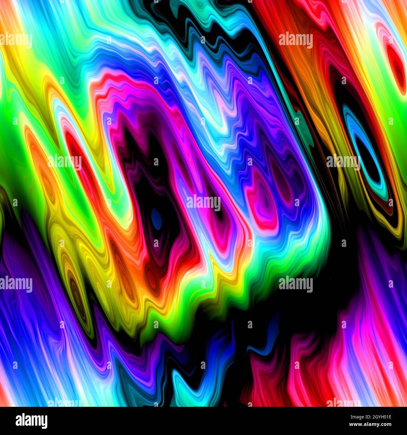 Abstract illustration of wavy rainbow colors background design Stock ...