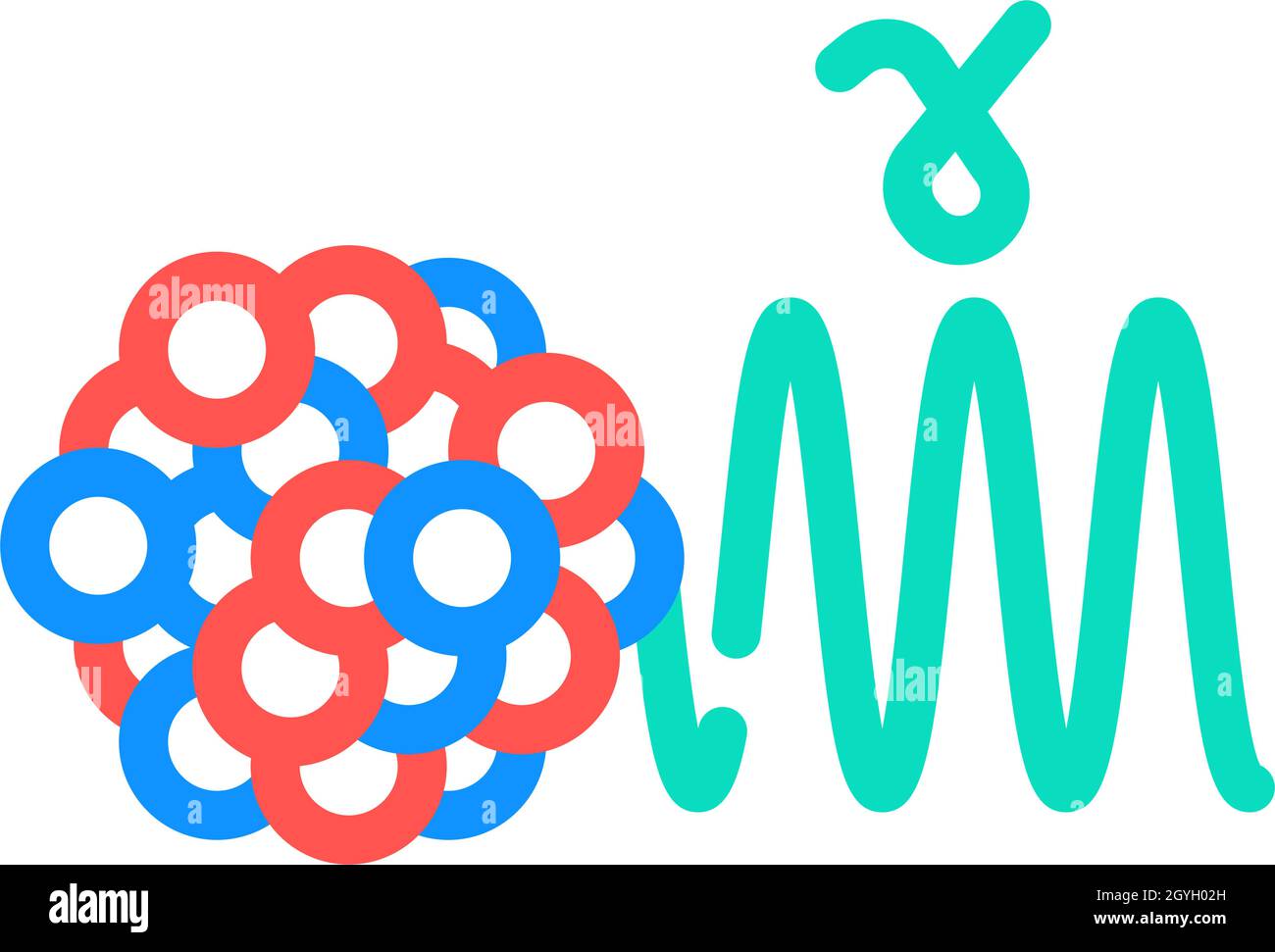 electromagnetic waves color icon vector illustration Stock Vector Image ...