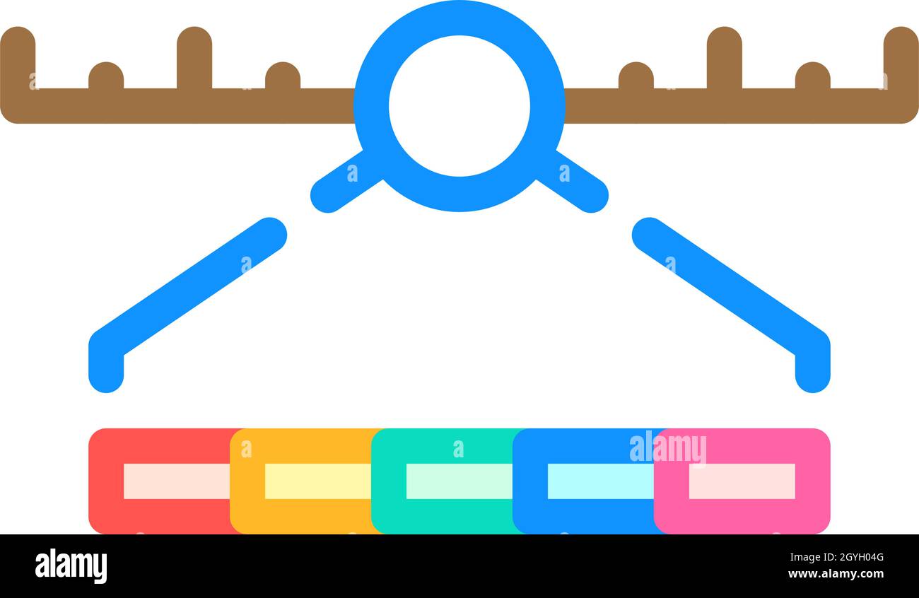 spectrum range electromagnetic color icon vector illustration Stock ...