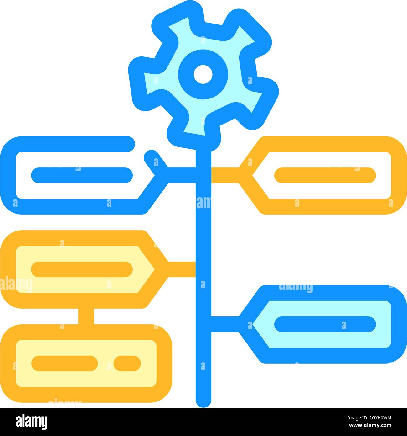Stages of processing Stock Vector Images - Alamy