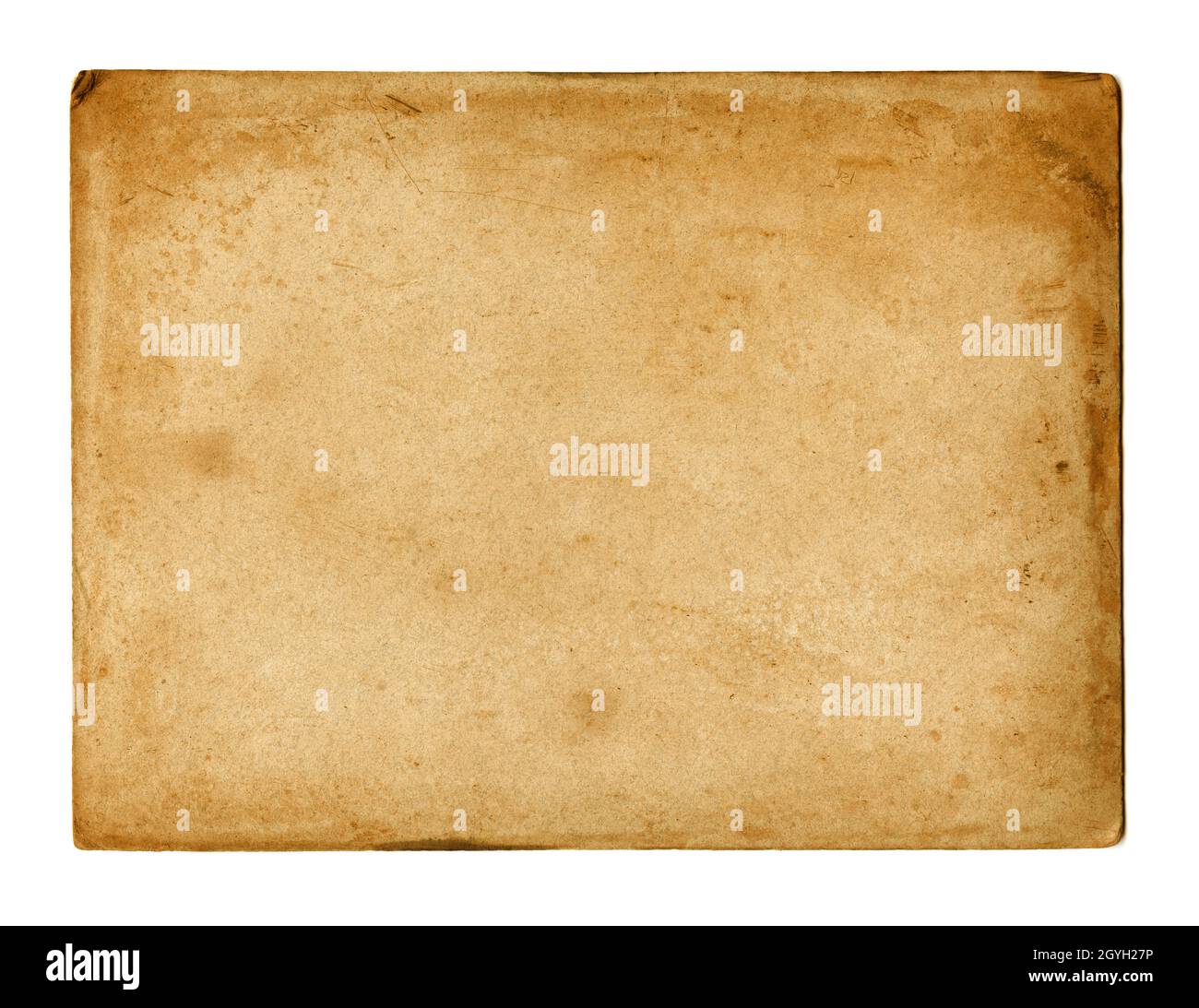 Old used paper texture isolated on white Stock Photo - Alamy