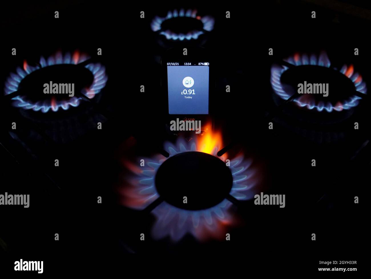 File photo dated 7/10/2021 of a smart meter on a gas hob. Ofgem chief ...