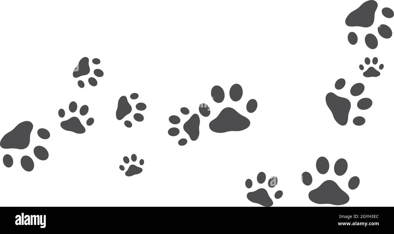 Paw background template vector Stock Vector Image & Art - Alamy