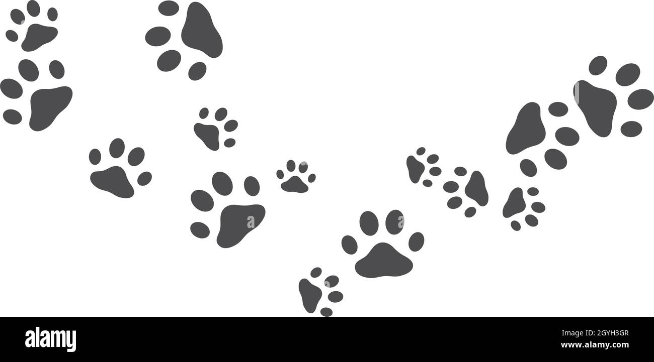 Paw background template vector Stock Vector Image & Art - Alamy