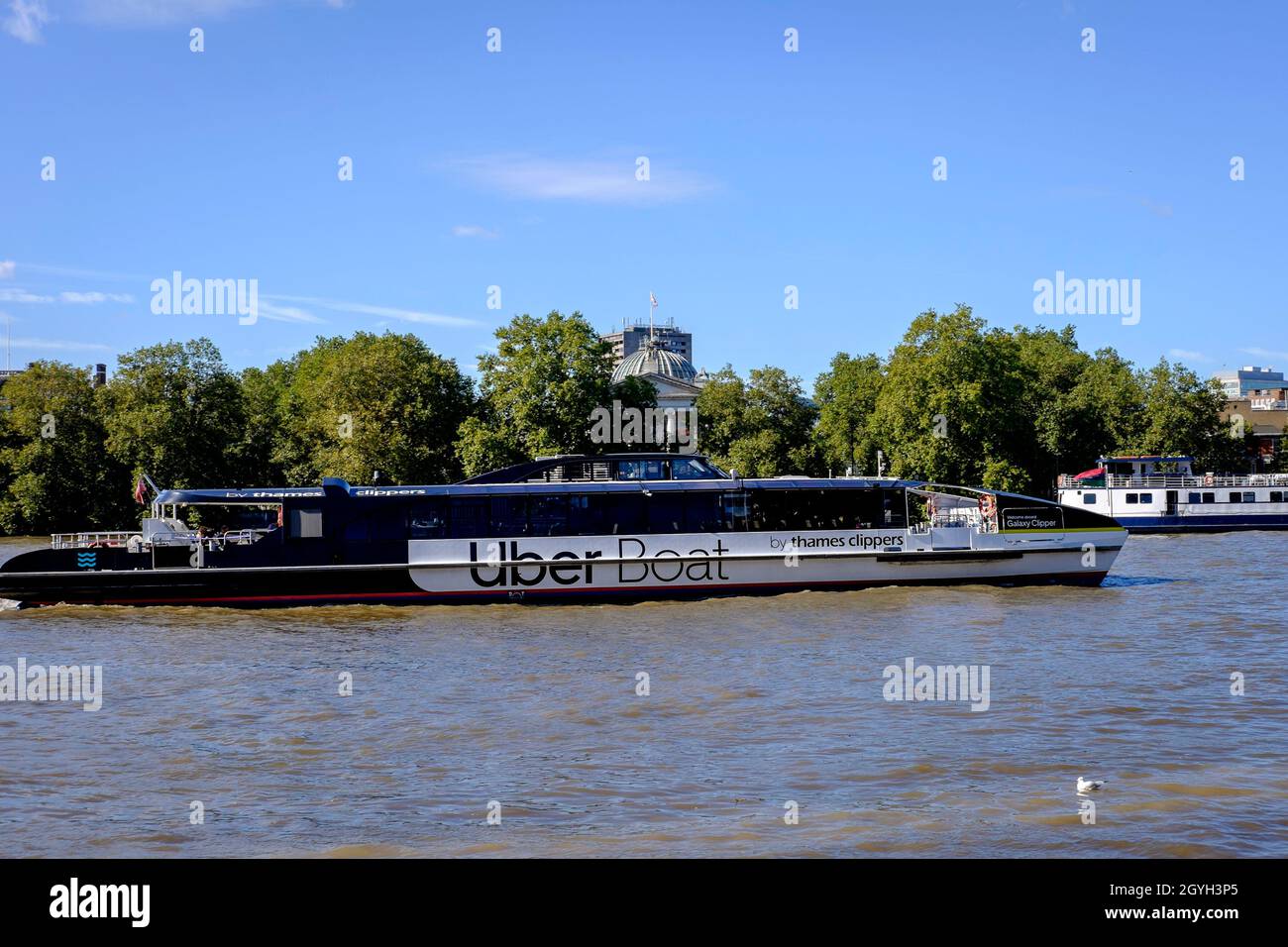 Uber river boat london uk hi-res stock photography and images - Alamy