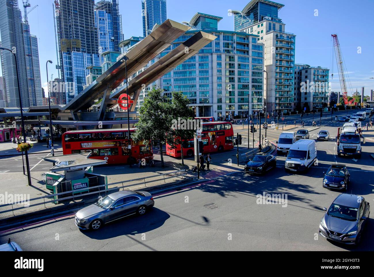 Vauxhall bus station, London, UK Stock Photo - Alamy