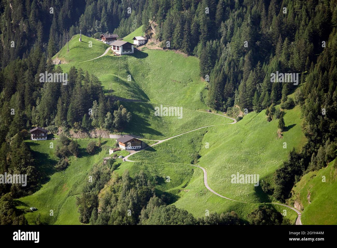 Mountain village in South Tyrol, Italy Stock Photo - Alamy