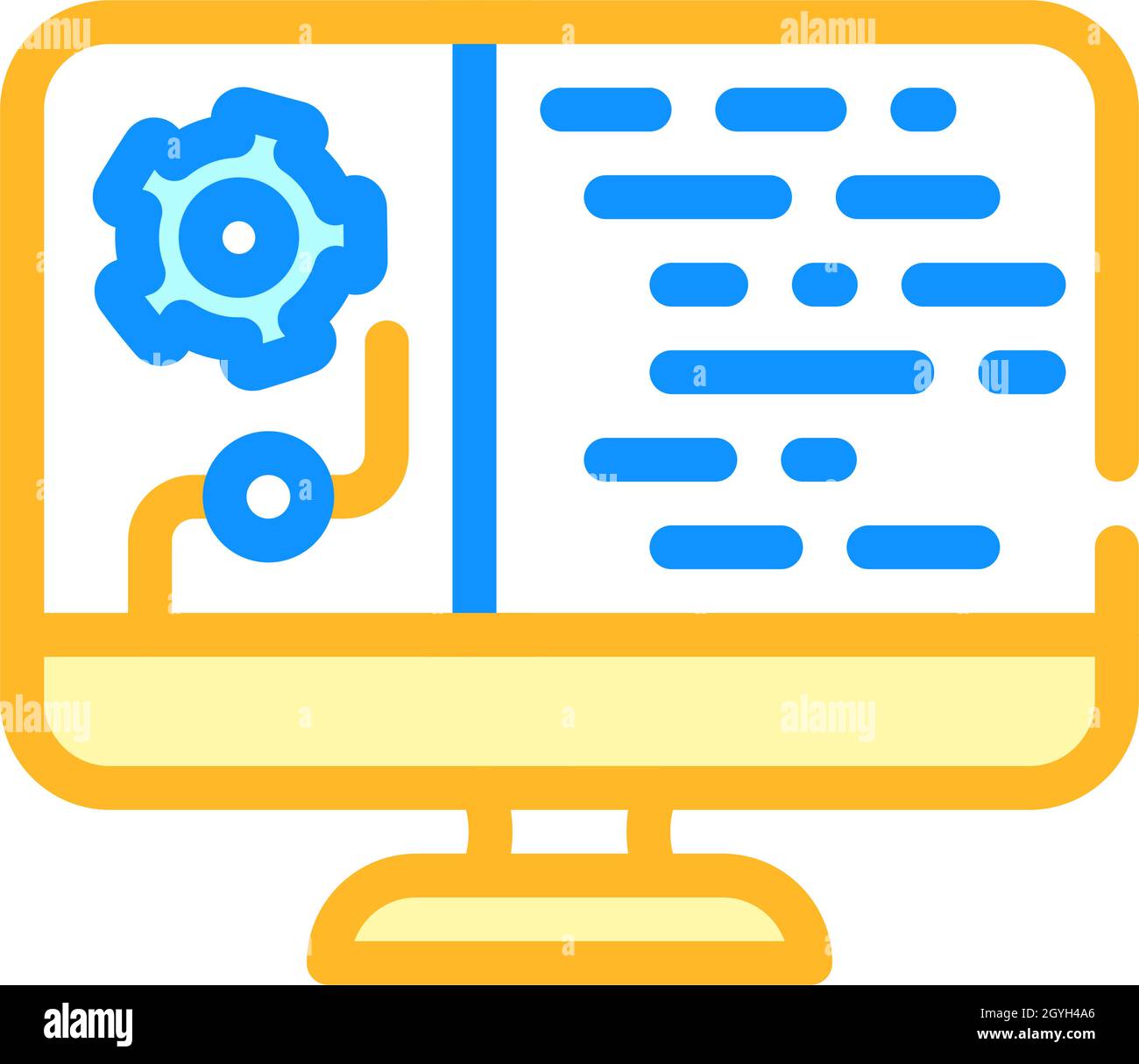 data processing color icon vector illustration Stock Vector Image & Art ...