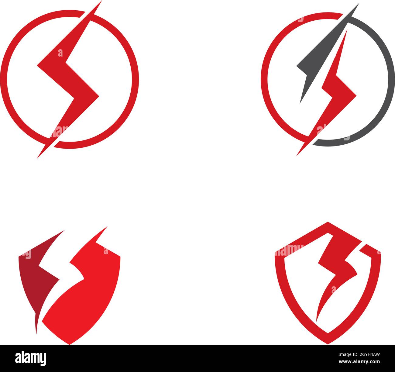 Lightning Logo Template vector Stock Vector Image & Art - Alamy