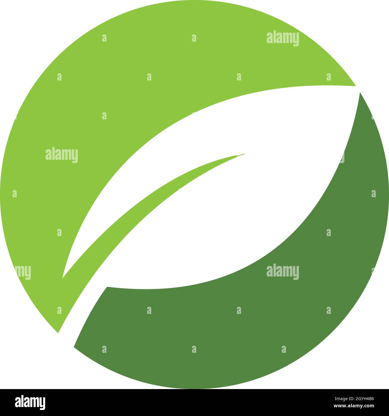 Logos of green leaf ecology nature element vector Stock Vector Image ...