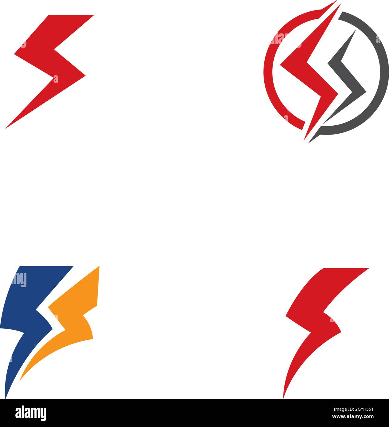 Lightning Logo Template vector Stock Vector Image & Art - Alamy
