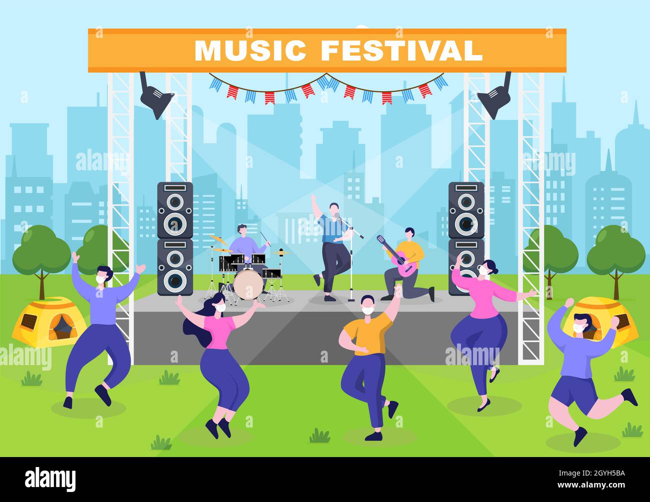 Children dance performance poster hi-res stock photography and images ...