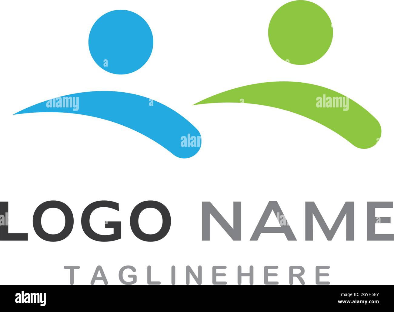 Adoption and community care Logo template vector Stock Vector Image ...