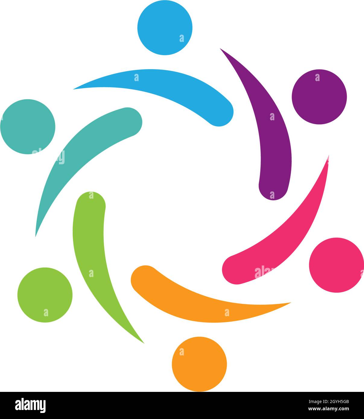 Adoption and community care Logo template vector Stock Vector Image ...