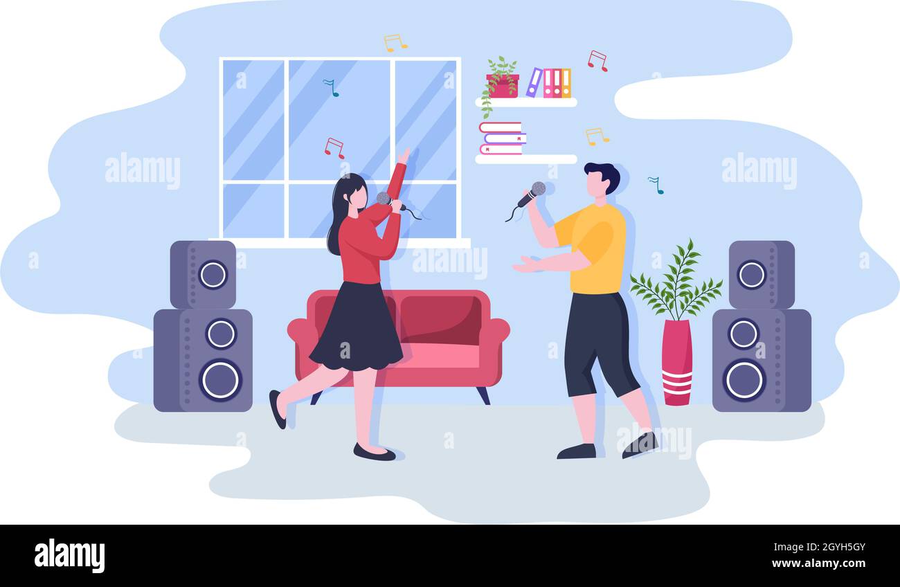 Music Festival Background Vector Illustration With Musical Instruments ...