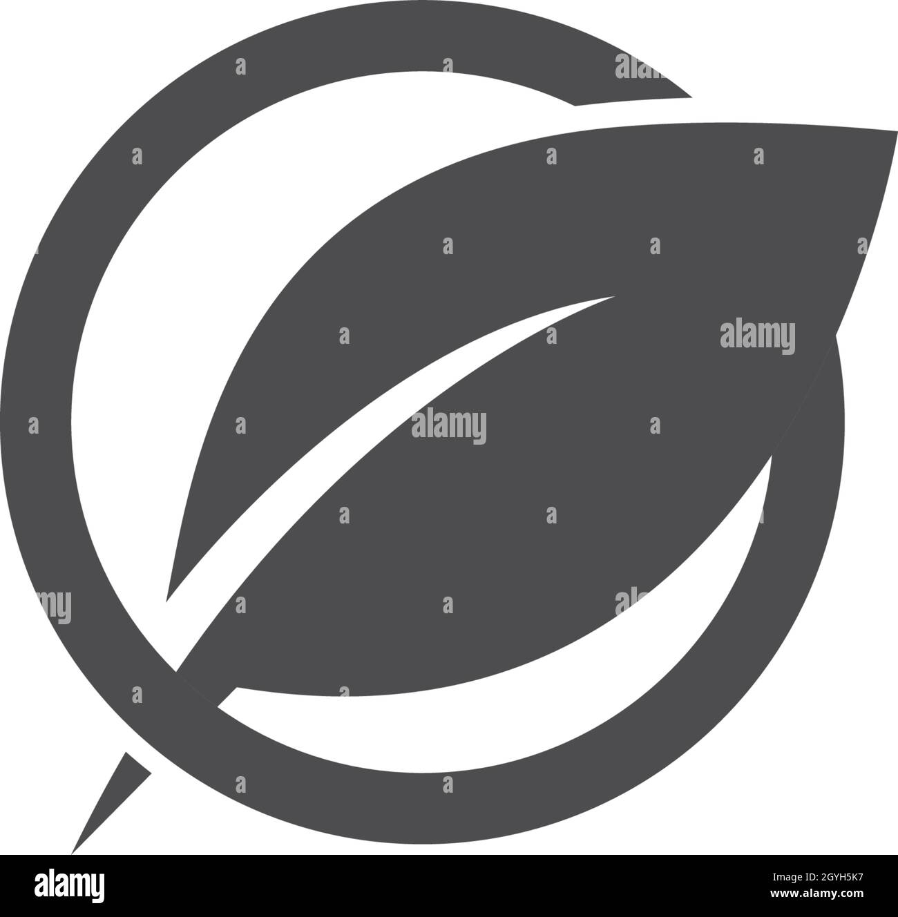 Leaf logo vector template Stock Vector Image & Art - Alamy