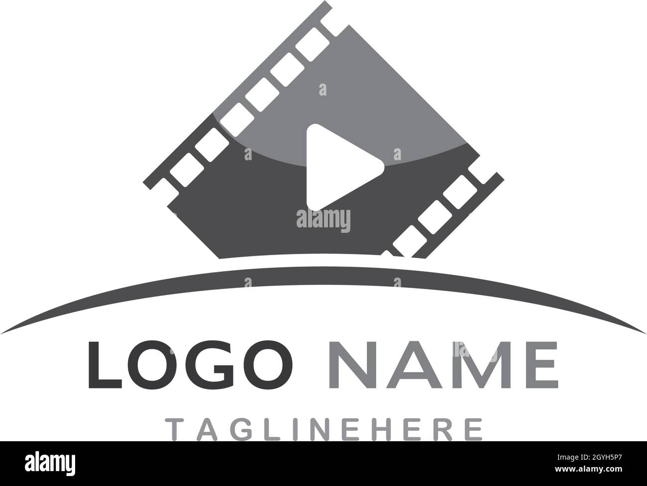 Movie Logo Template vector Stock Vector Image & Art - Alamy