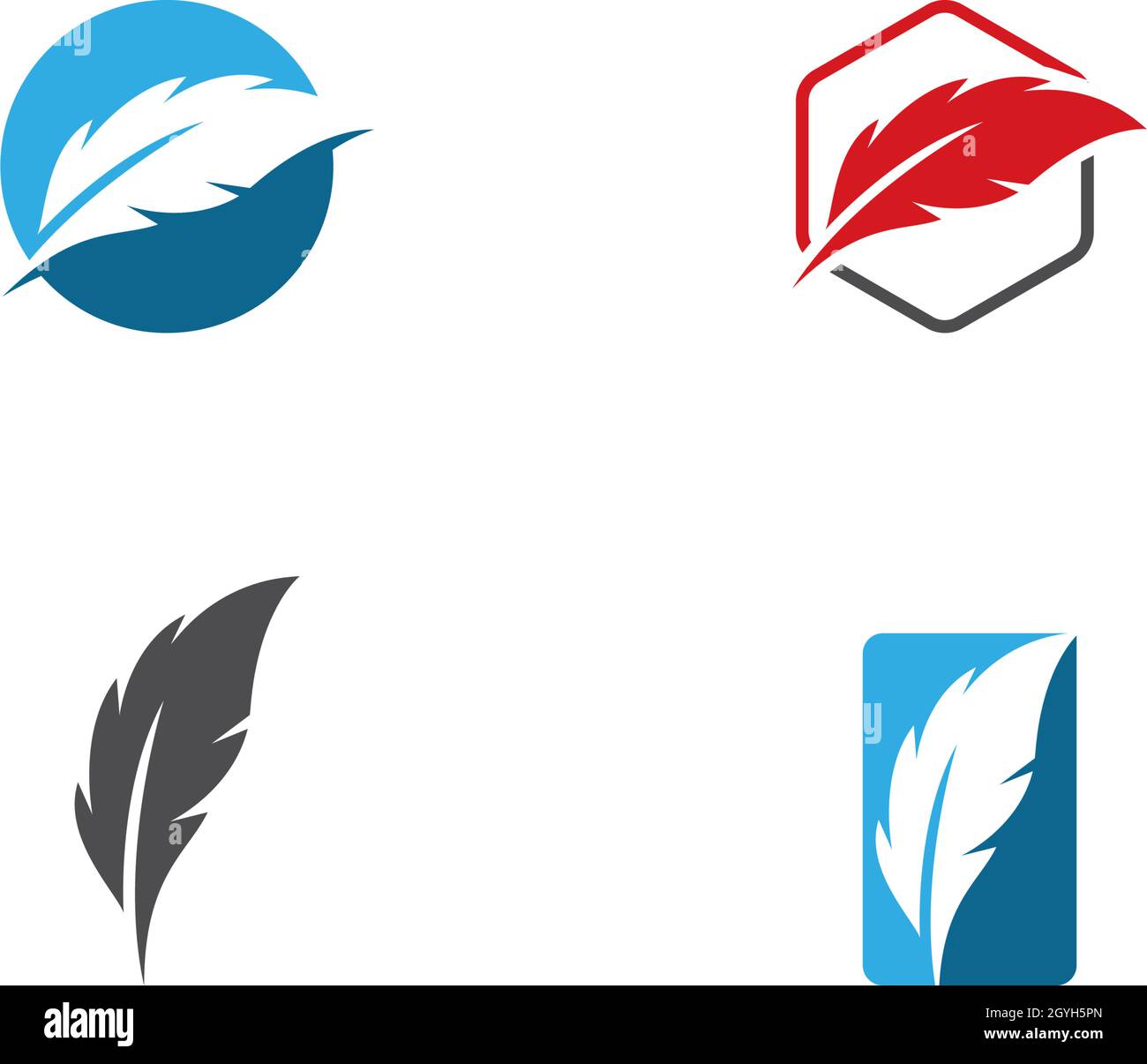 feather logo vector template Stock Vector Image & Art - Alamy