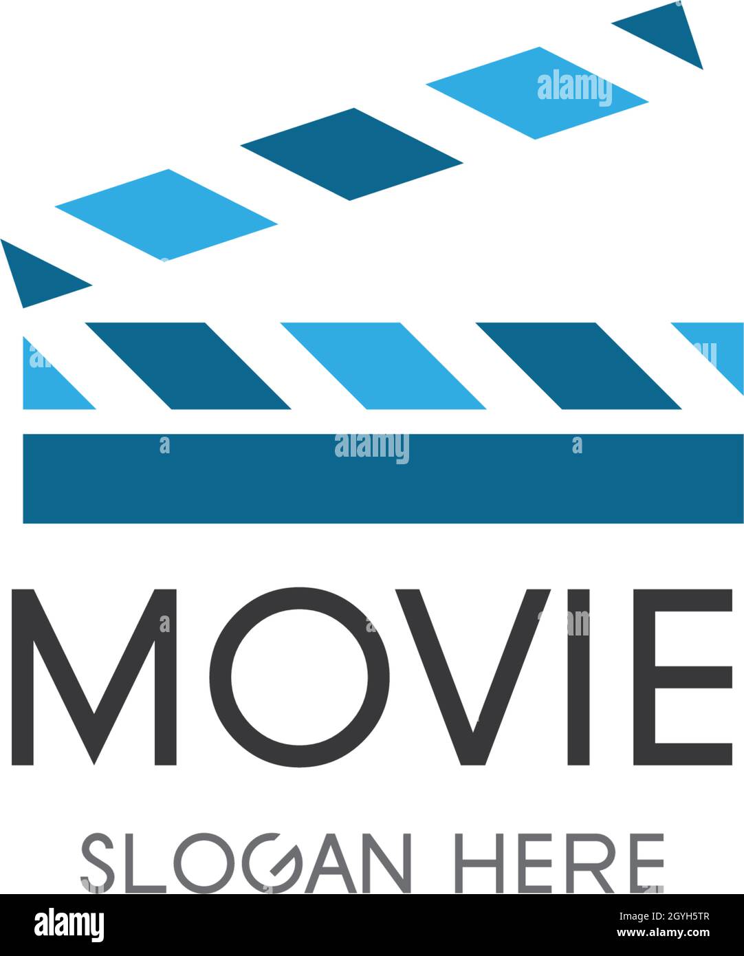 Movie Logo Template vector Stock Vector Image & Art - Alamy