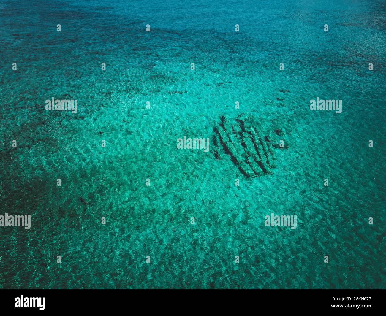 Aerial view of the beautiful pure clean blue sea water Stock Photo - Alamy