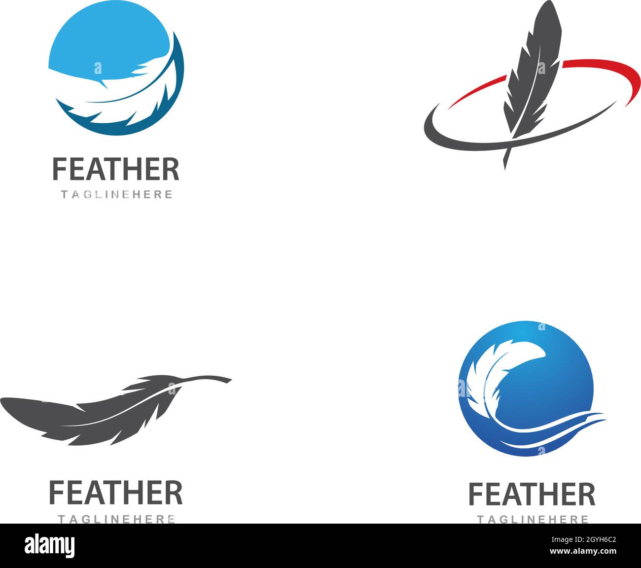 feather logo vector template Stock Vector Image & Art - Alamy