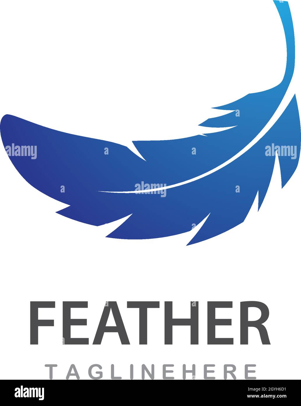 feather logo vector template Stock Vector Image & Art - Alamy