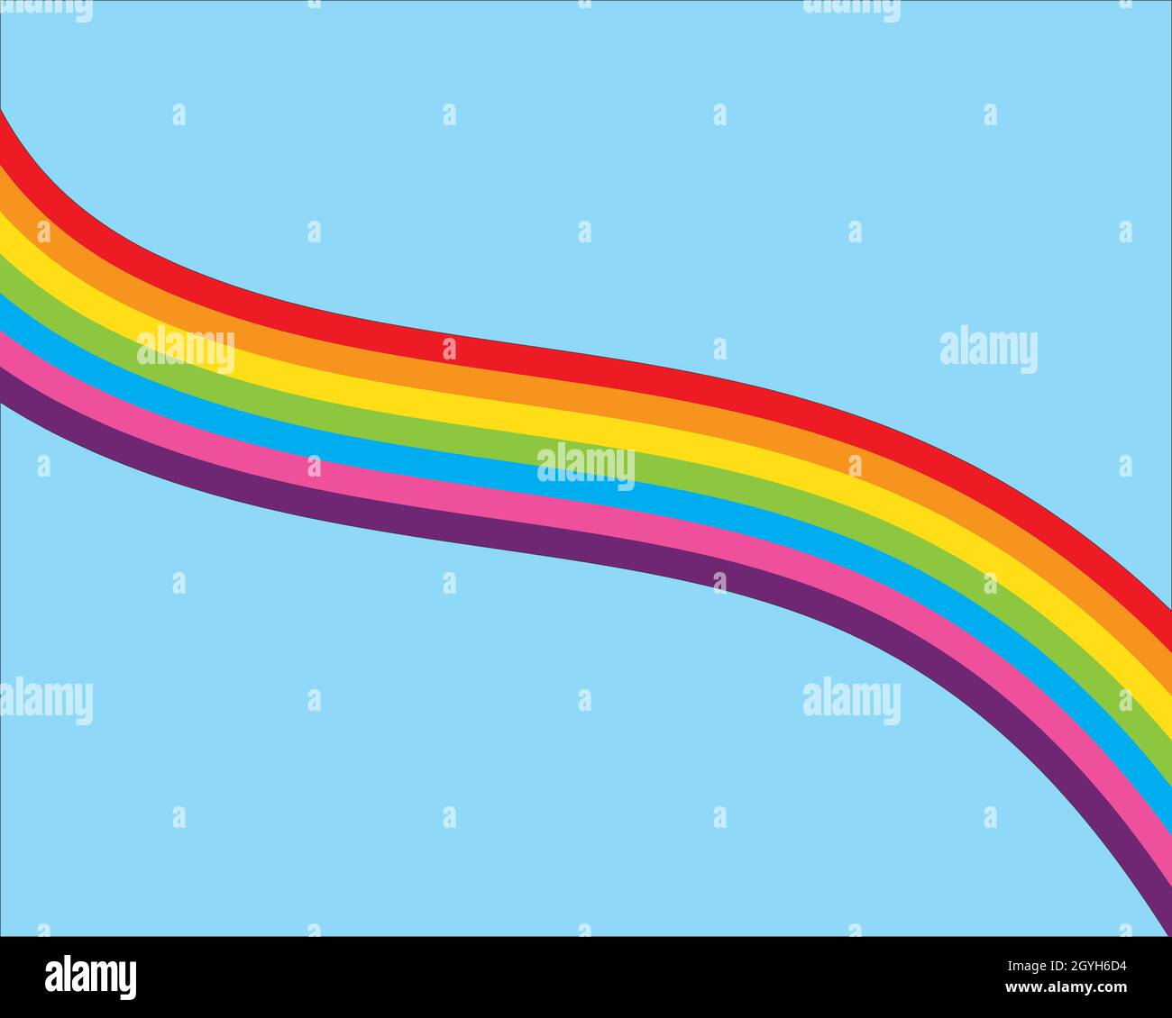 Rainbow banner vector template Stock Vector Image & Art - Alamy