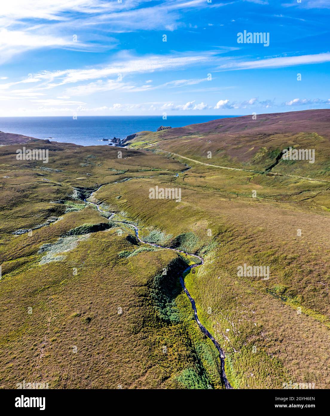 Stream flowing from Croaghacullion to An Port between Ardara and ...