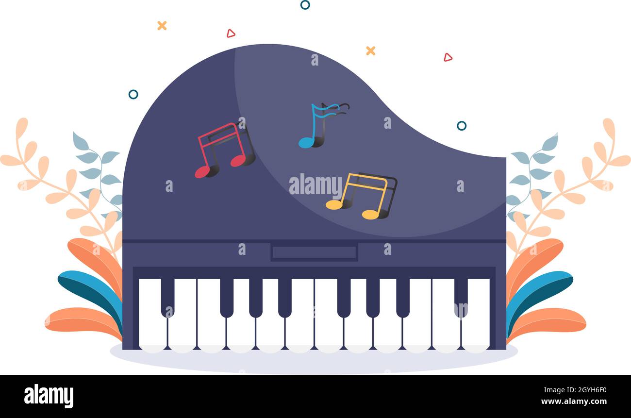 Music Festival Background Vector Illustration With Musical Instruments ...